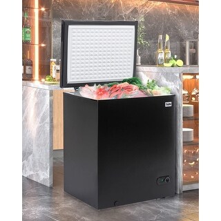 Biwave Chest Freezer, 5.0 Cu Ft Deep Freezer with Removable Storage ...