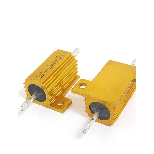 5pcs 25W 200 Ohm Chassis Mount Aluminum Clad Wirewound Power Resistor ...