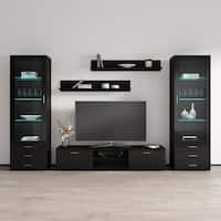 Soho 4 Modern Wall Unit Entertainment Center - On Sale - Bed Bath ...