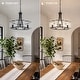18.9inch Modern Simple Design 5 light Pendant With Flower Metal Frame ...