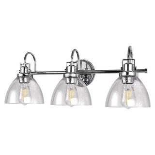 3-Light Vanity Light Fixture Brushed Nickel, Modern Bathroom Light ...