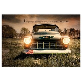 "Wrong Lane" Poster Print - Multi - Bed Bath & Beyond - 25512909