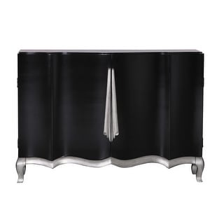 Delacora HM-D260-010 Greta 52" Wide Wood Ribbon Inspired Sideboard ...