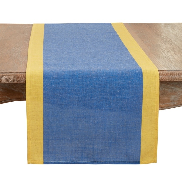 Color Block Border Table Runner - 16"x72" - Bed Bath & Beyond - 39963916