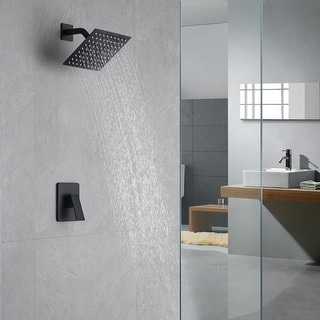 SUMERAIN Bathroom Shower Faucet Set System Matte Black - Bed Bath ...