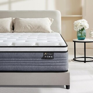 14 Inch Hybrid Mattress with Memory Foam and Individually Wrapped ...