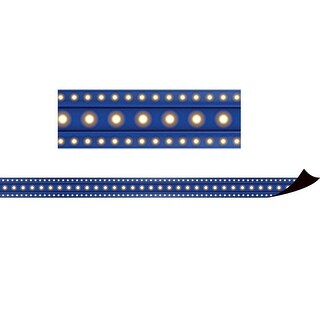 Teacher created resources dark blue marquee magnetic strips 77306 - Bed ...