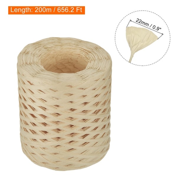 Raffia Paper Craft Rope 200m Length Handmade for DIY Gift Packaging ...