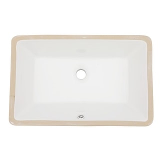 Kichae Undermount Bathroom Sink 21-inch Slope Bottom Ceramic Sink - 21 ...