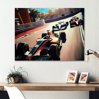 Designart 'Racing car in Monaco GP I' Cars Race Car Nascar Metal Wall ...