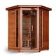 HeatWave Hudson Bay 3-Person Cedar Corner Infrared Sauna with 7 Carbon Heaters - Bed Bath ...