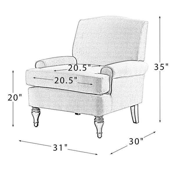 Dani Wooden Upholstered Armchair with Recessed Arms Set of 2 by HULALA ...