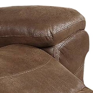 Betty 41 Inch Power Recliner Chair, Pull Tab Mechanism, Brown Leather ...