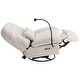 Power Swivel Recliner Chair Sofa Smart Rocking Chair Nap Chair, Beige ...