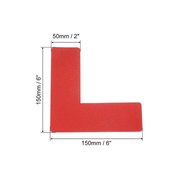 5s Location Marking Corner 6x6x2" 4Pcs L Shaped Floor Marker Red - 6x6 ...