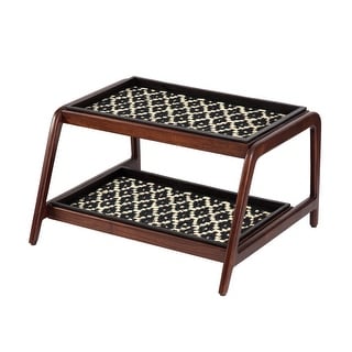 Jani Double-Tier Brown Stand 2-Pair Rubber Boot Trays - Bed Bath ...