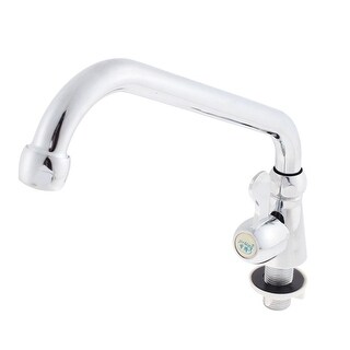 Unique Bargains Bathroom Vertical Mounted 360 Degree Swivel Spout Water ...