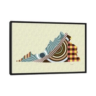 iCanvas "Virginia State" by Lanre Studio Framed Canvas Print - Bed Bath ...