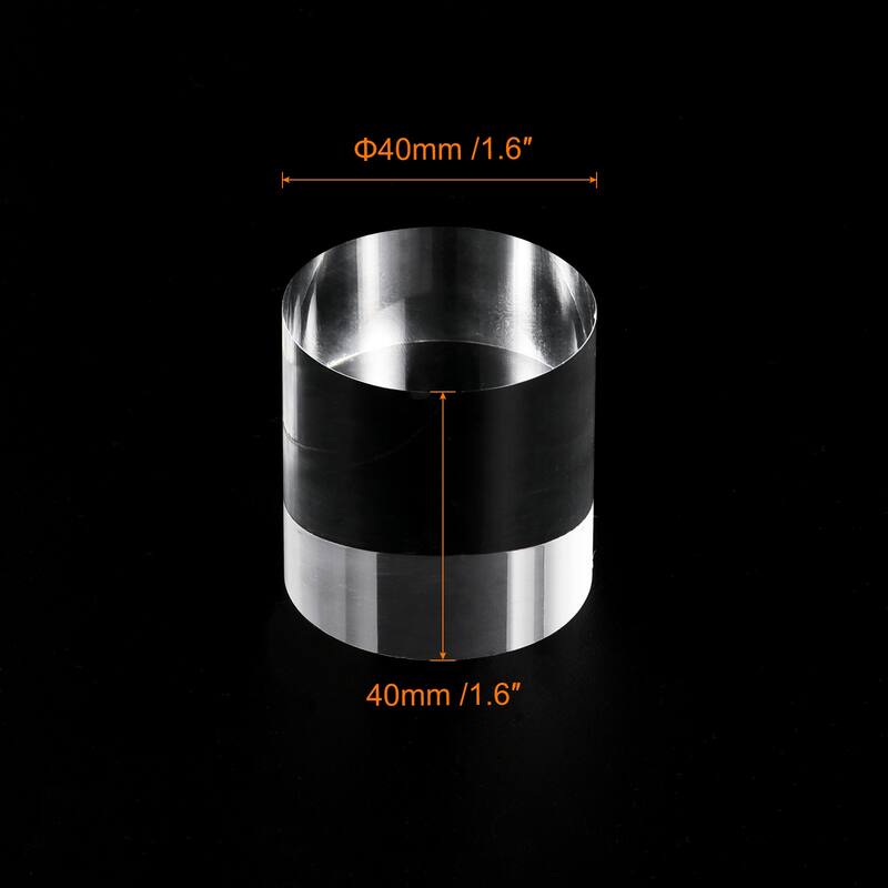 Clear Acrylic Solid Cylinder Round Display Riser, 1.6 Inches x 1.6 ...