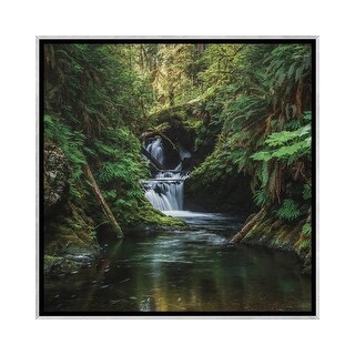 iCanvas "The Grace In A Waterfalls" by Louis Ruth Framed - Bed Bath ...