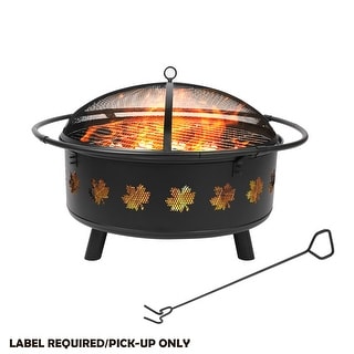 32’’ Outdoor Fire Pit Wood Burning Bonfire Grill - Bed Bath & Beyond ...