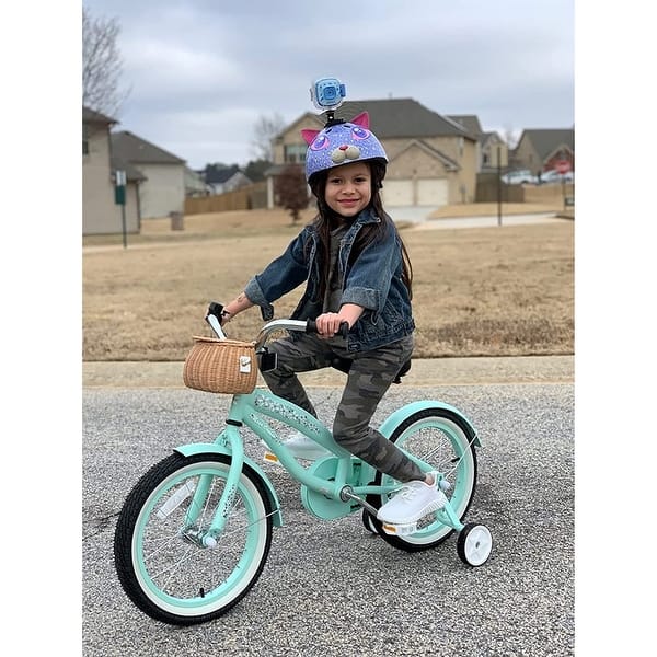 Joystar 16 Inch Kids Cruiser Bike w/ Training Wheels, Ages 4 to 7, Mint ...