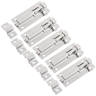 5 PCS Stainless Steel Safety Latch Slide Lock Door Window Barrel Bolt 2 ...