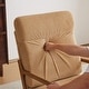 High Back Solid Wood Armrest Backrest Leisure Chair Accent Chair - Bed ...