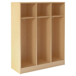 Triple Locker Storage Unit - 45" Wide Locker with Shelves - Durable ...
