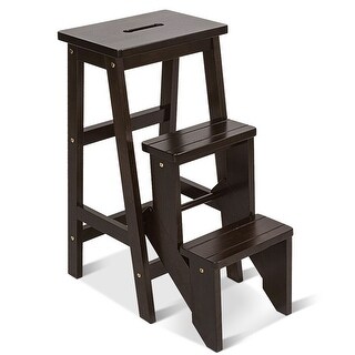 3 Tier Step Stool 3 in 1 Folding Ladder Bench - 15"L x 23"W x 30"H ...
