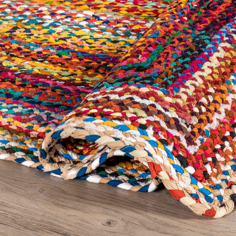 Brooklyn Rug Co Jessia Bohemian Cotton Area Rug - Bed Bath & Beyond ...