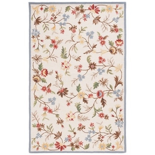 SAFAVIEH Handmade Chelsea Maile French Country Floral Wool Rug - On ...