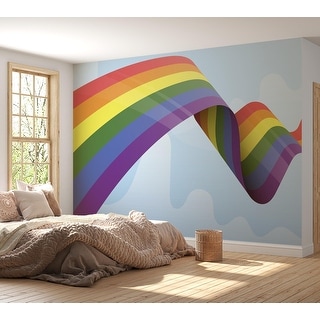 Premium Wallpaper Wall Mural - Rainbow Abstract Art - Bed Bath & Beyond ...
