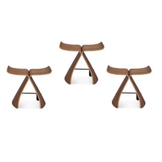 Butterfly Accent Stool (Set of 3) - 17"H x 17"W x 11"D - Bed Bath ...