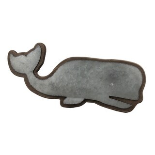 Rustic Wood and Galvanized Metal Whale Wall Hanging - Bed Bath & Beyond ...
