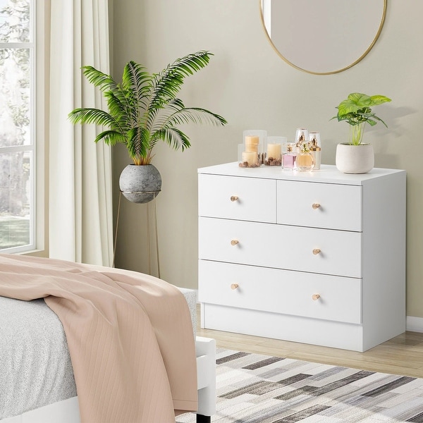 White wide drawers store