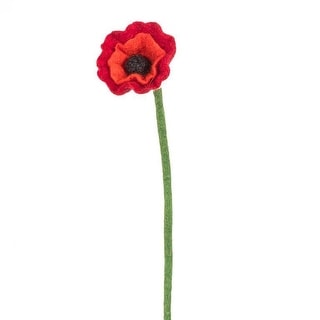 Fabric Poppy Stem Artificial Flower - Multi - Bed Bath & Beyond - 40025818