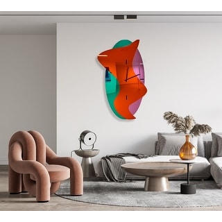 Large Acrylic Wall Clock / Mirrored Acrylic Art /Made In USA/Wall ...