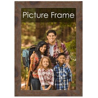 24x17 Frame Real Pine Wood | Walnut Wood Picture Frame with UV ...