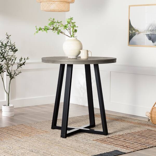 Middlebrook 36-inch Round Solid Wood Counter-Height Dining Table - On ...