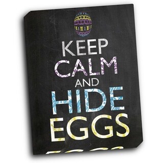 Keep Calm Easter Chalk 16x20 Gallery Wrapped Stretched Canvas - Bed ...