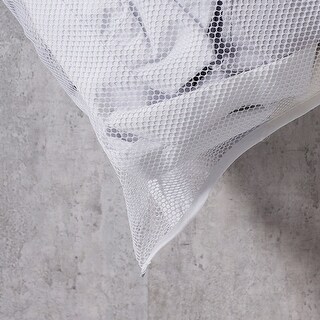 Reusable Hanging Clothes Storage Mesh Bag Pouch Shower Pocket Bathroom ...