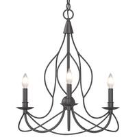 Volume Lighting 3 Light 21" Wide Taper Candle Style Chandelier - Bed ...