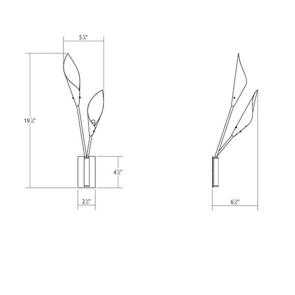 Calla Satin White LED Sconce Light - Bed Bath & Beyond - 29205621