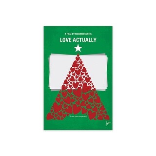 Love Actually Minimal Movie Poster Print On Acrylic Glass by Chungkong ...