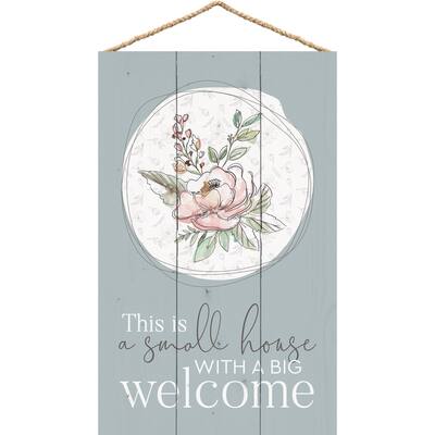 This Is A Jute Hanging Sign P Graham Dunn - Overstock - 31576648