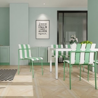 4-Pack Modern Striped Color Block Chairs - Bed Bath & Beyond - 43051597