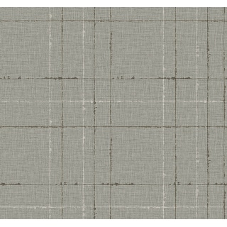 Seabrook Designs Gorton Plaid Embossed Vinyl Unpasted Wallpaper - Bed ...