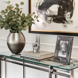 6" Ceramic Hand Sculpture Contemporary Abstract Creative Peace Sign ...