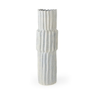 23" Jumbo Organic Textured Gray Vase - Bed Bath & Beyond - 39508142